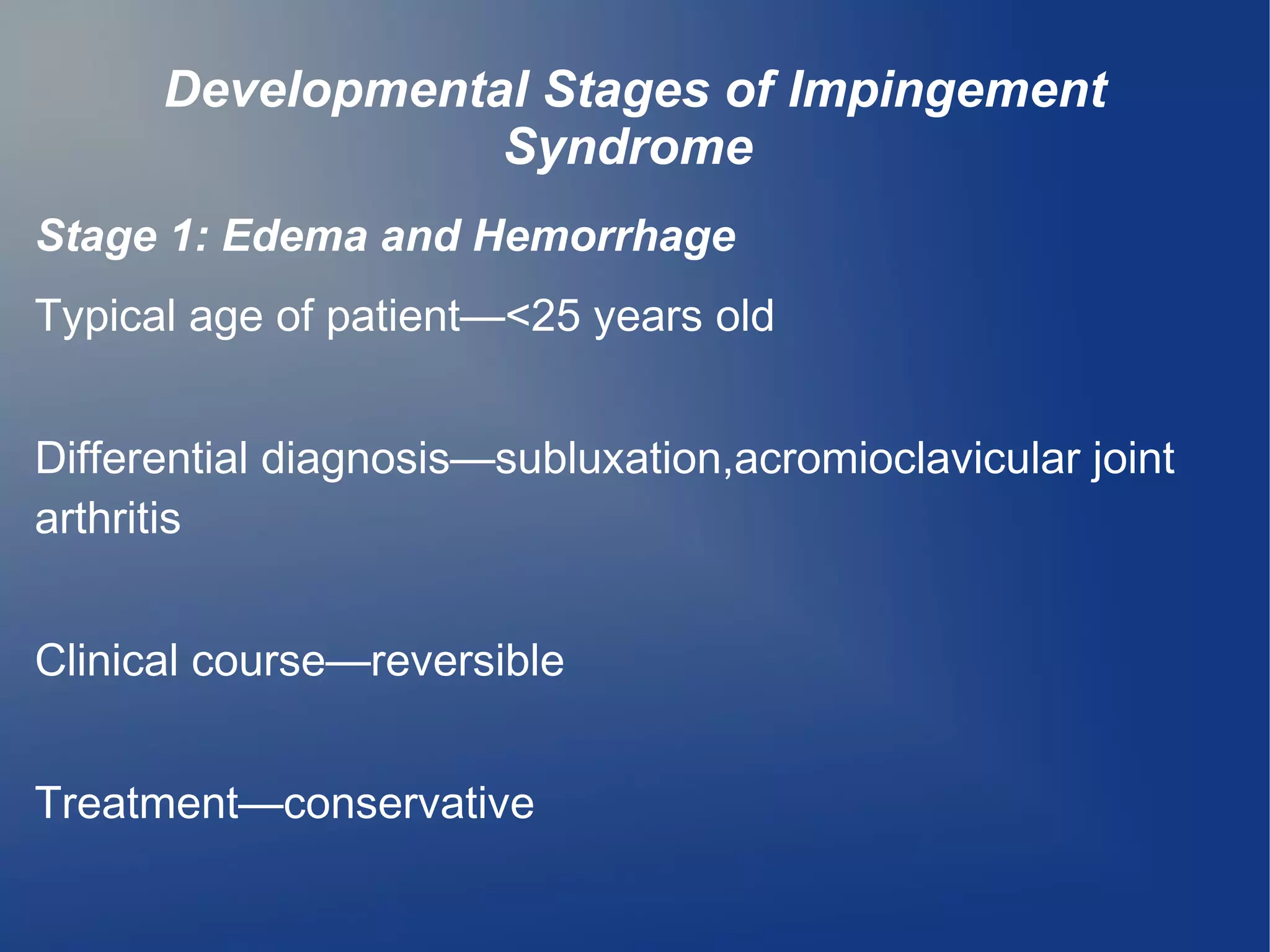 Shoulder impingement syndrome | ODP