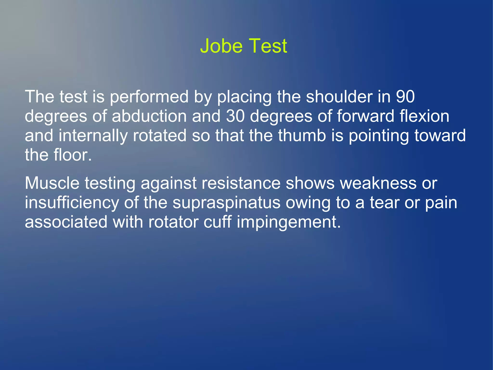 Shoulder impingement syndrome | ODP