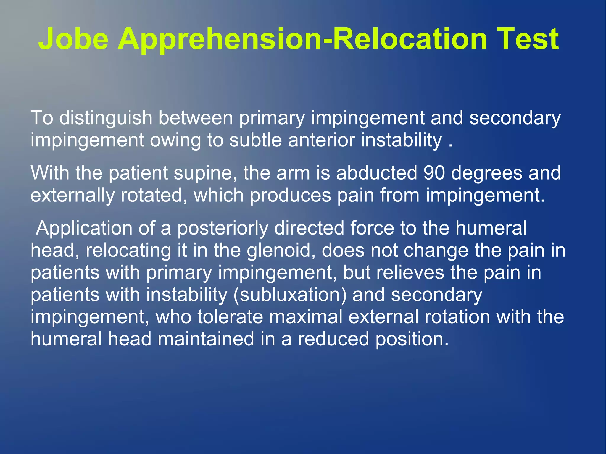 Shoulder impingement syndrome | ODP