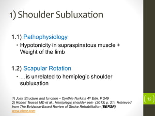 Shoulder in hemiplegia | PPTX