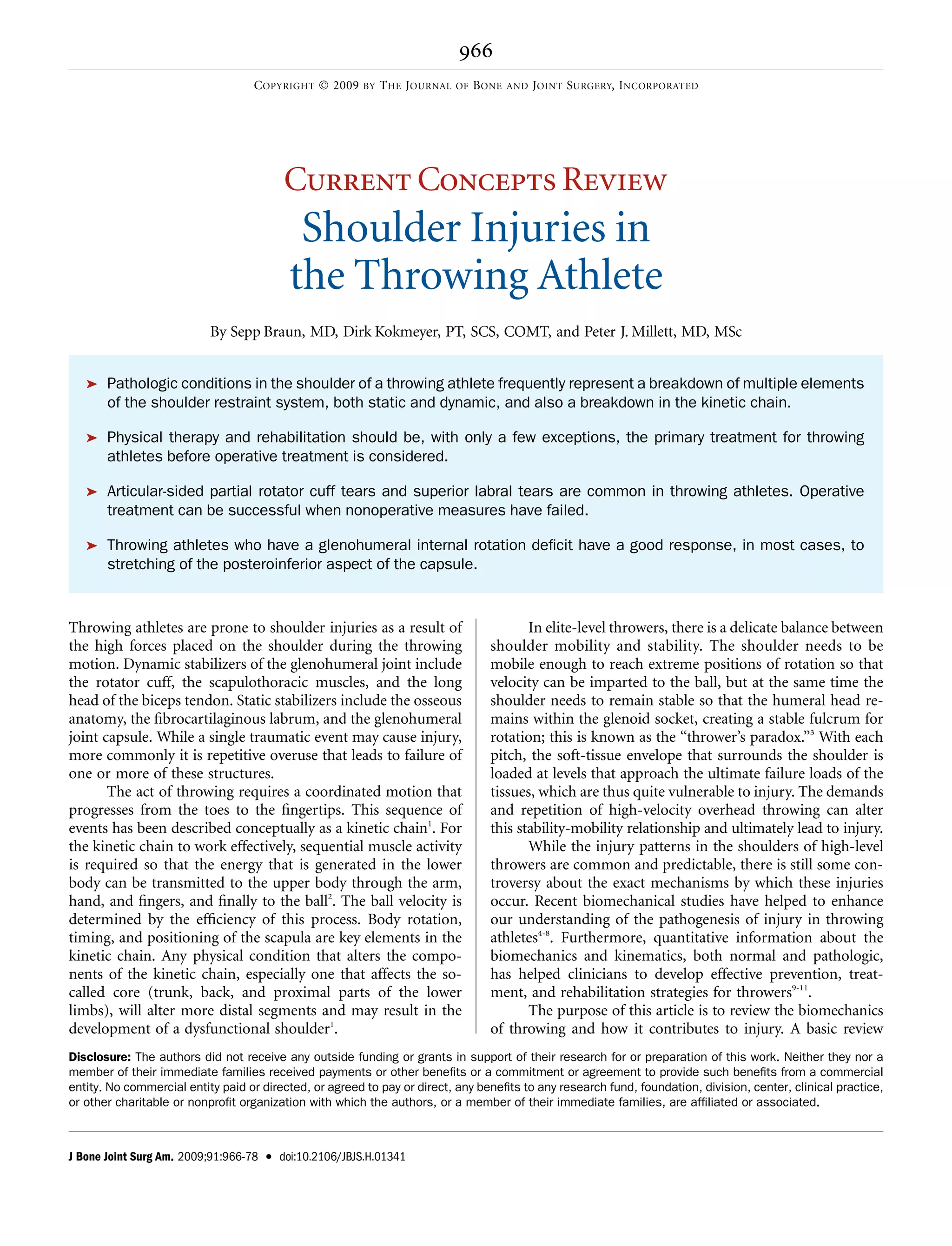 Shoulder Injuries | Throwing Athlete | Orthopedic Surgeon Vail Colorado ...