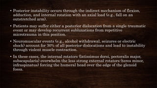 Shoulder instability | PPTX