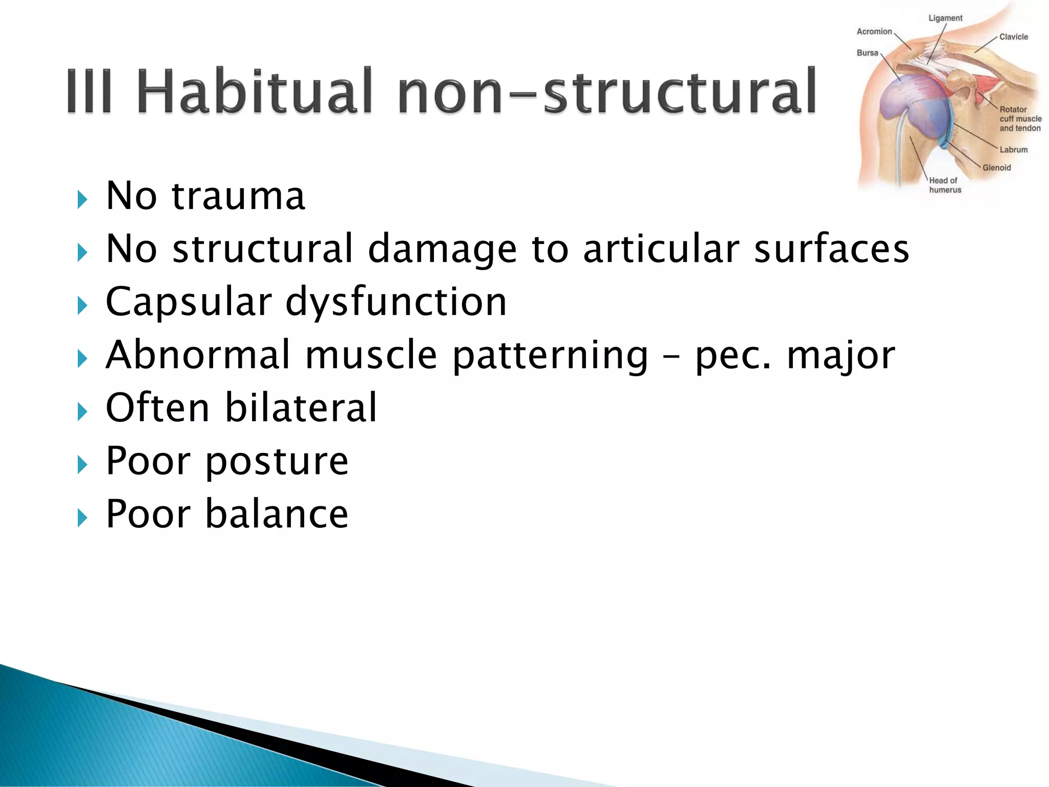 Shoulder Instability | PDF | Death, Injury, or Military Conflict ...