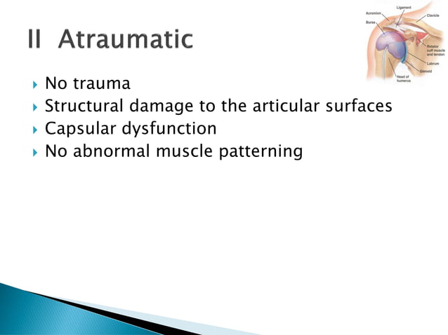 Shoulder Instability | PDF | Death, Injury, or Military Conflict ...