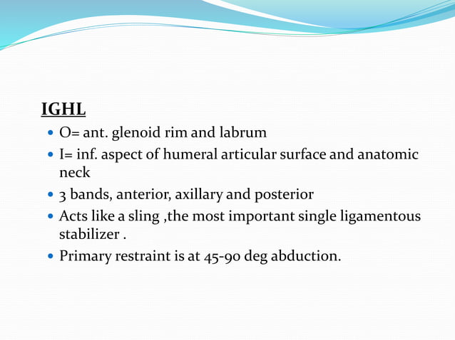 Shoulder instability (anatomy,types, management ) | PPTX