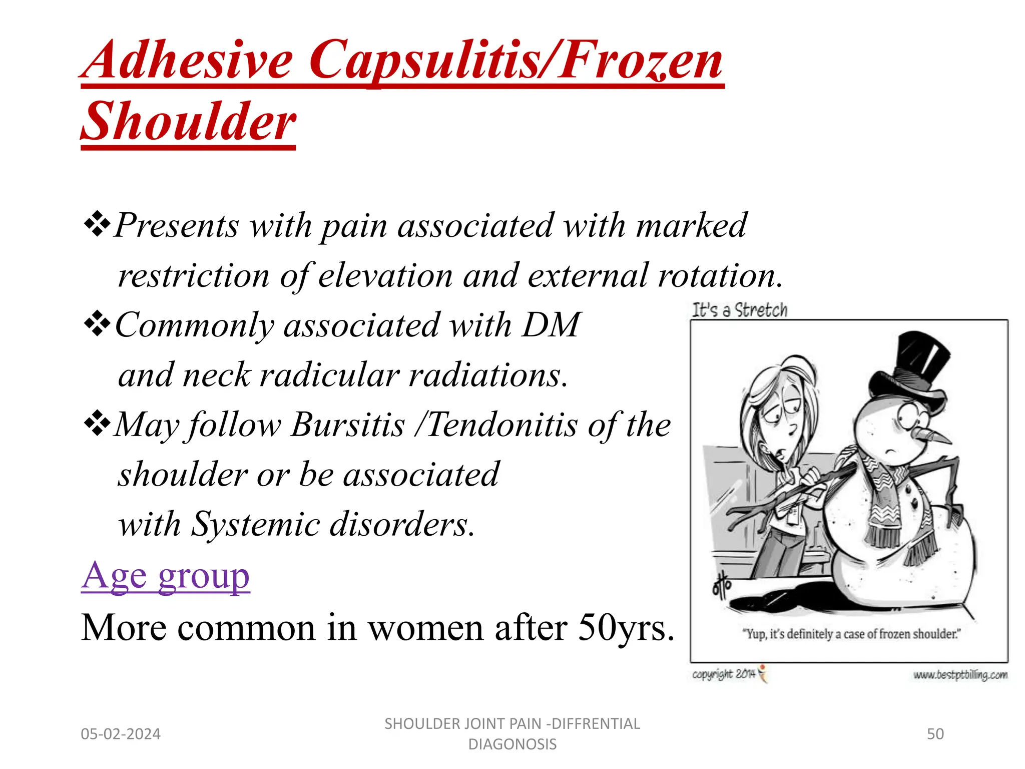 Shoulder Joint - Introduction, Examination,Frozen shoulder # ...