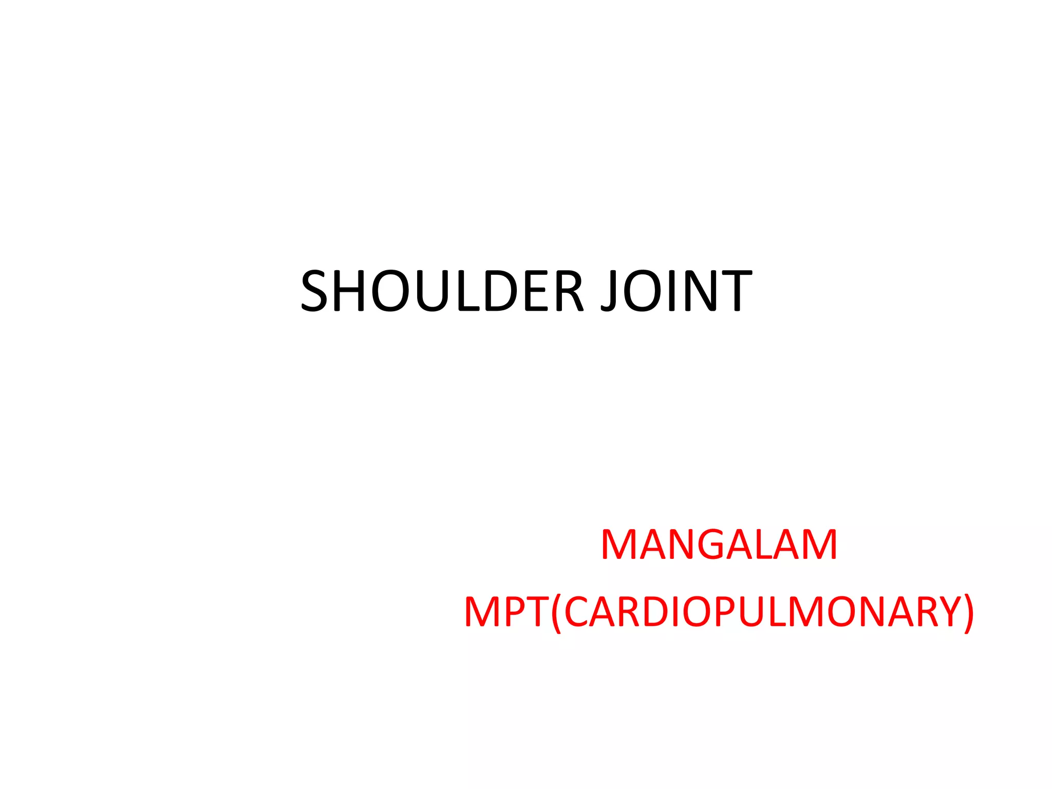Shoulder joint BIOMECHANICS. | PPT