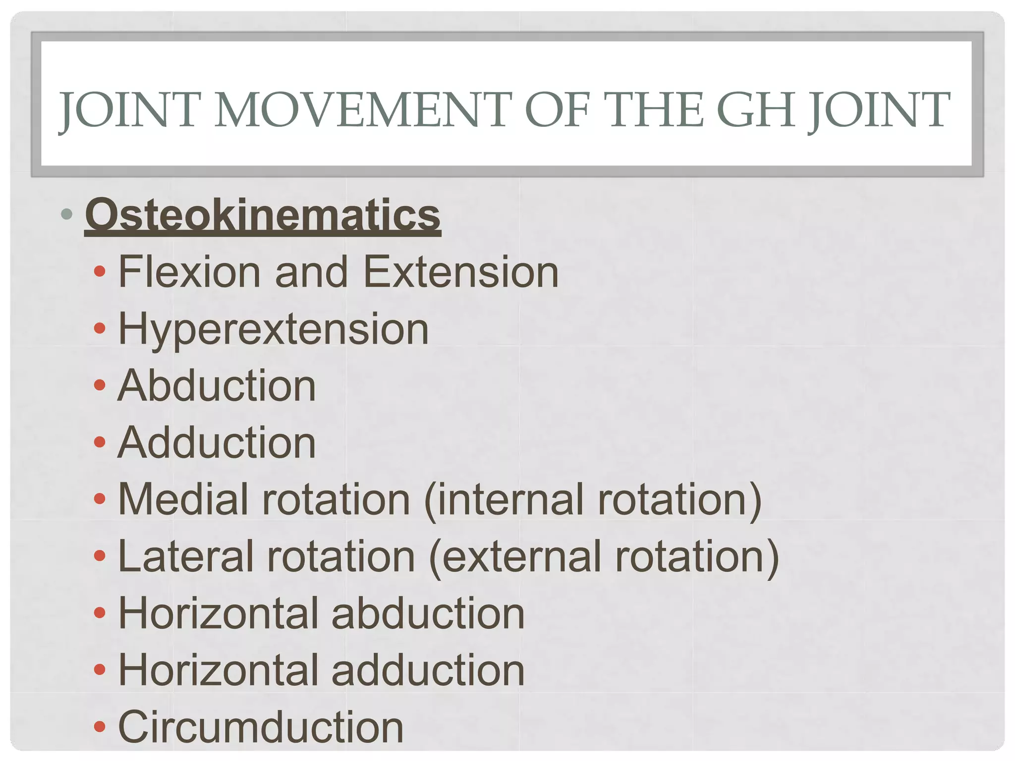 Biomechanics of Shoulder joint 04 | PPT