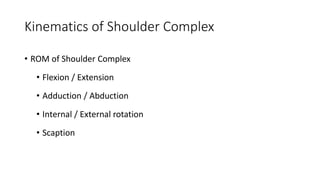Shoulder joint biomechanics | PPT