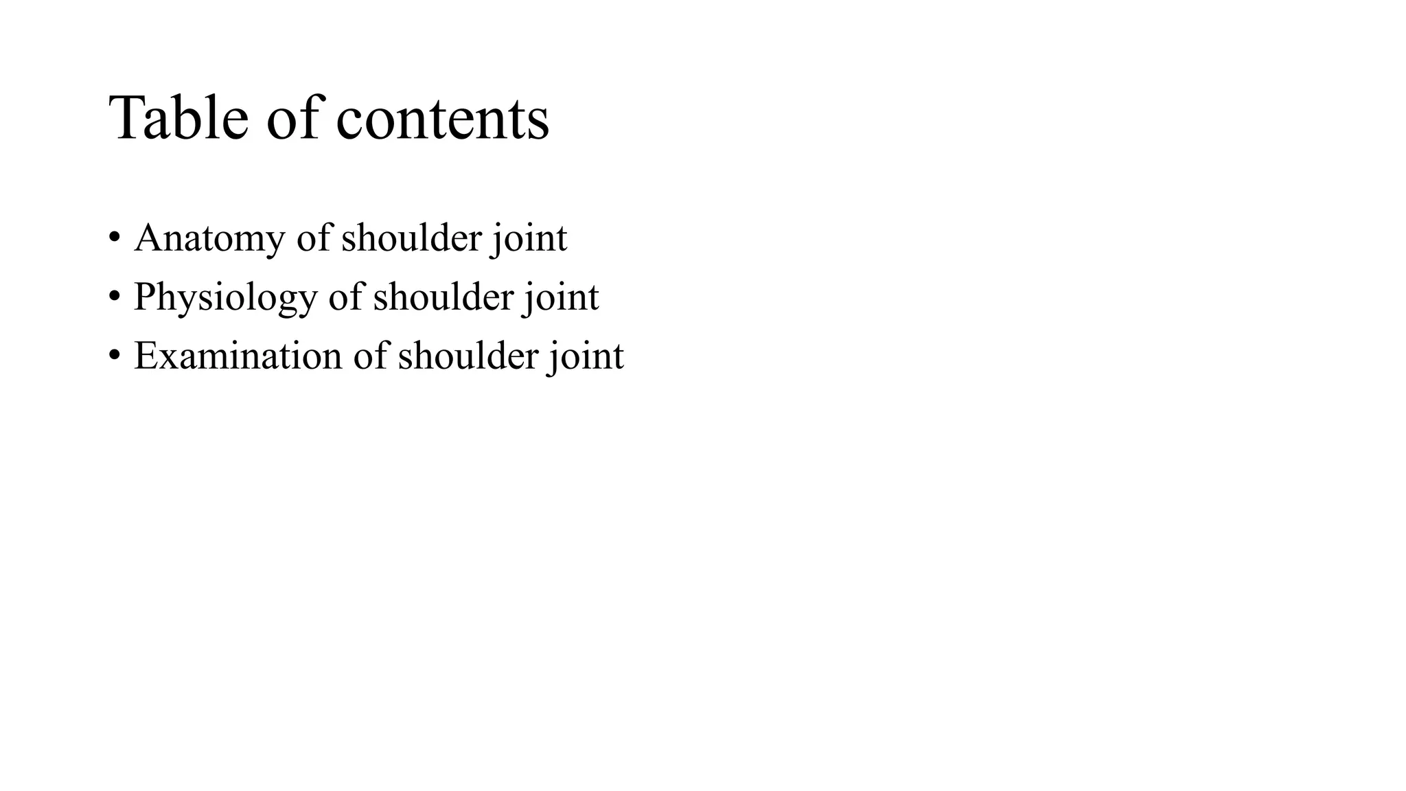 Shoulder joint examination.pptx by ortho | PPTX