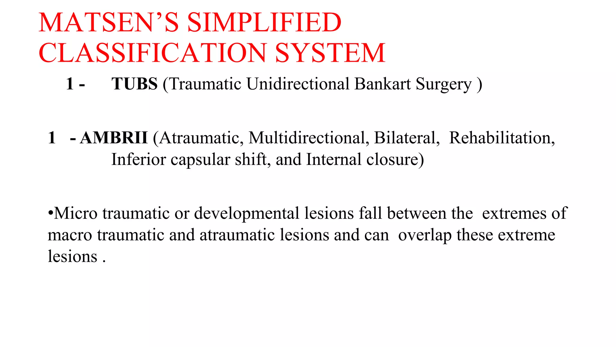 Shoulder joint instability | PPT