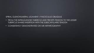 SHOULDER JOINT LIGAMENTS & CAPSULE-RADIOLOGY.pptx