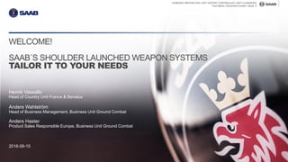 Shoulder launched weapon systems | PPT | Free Download