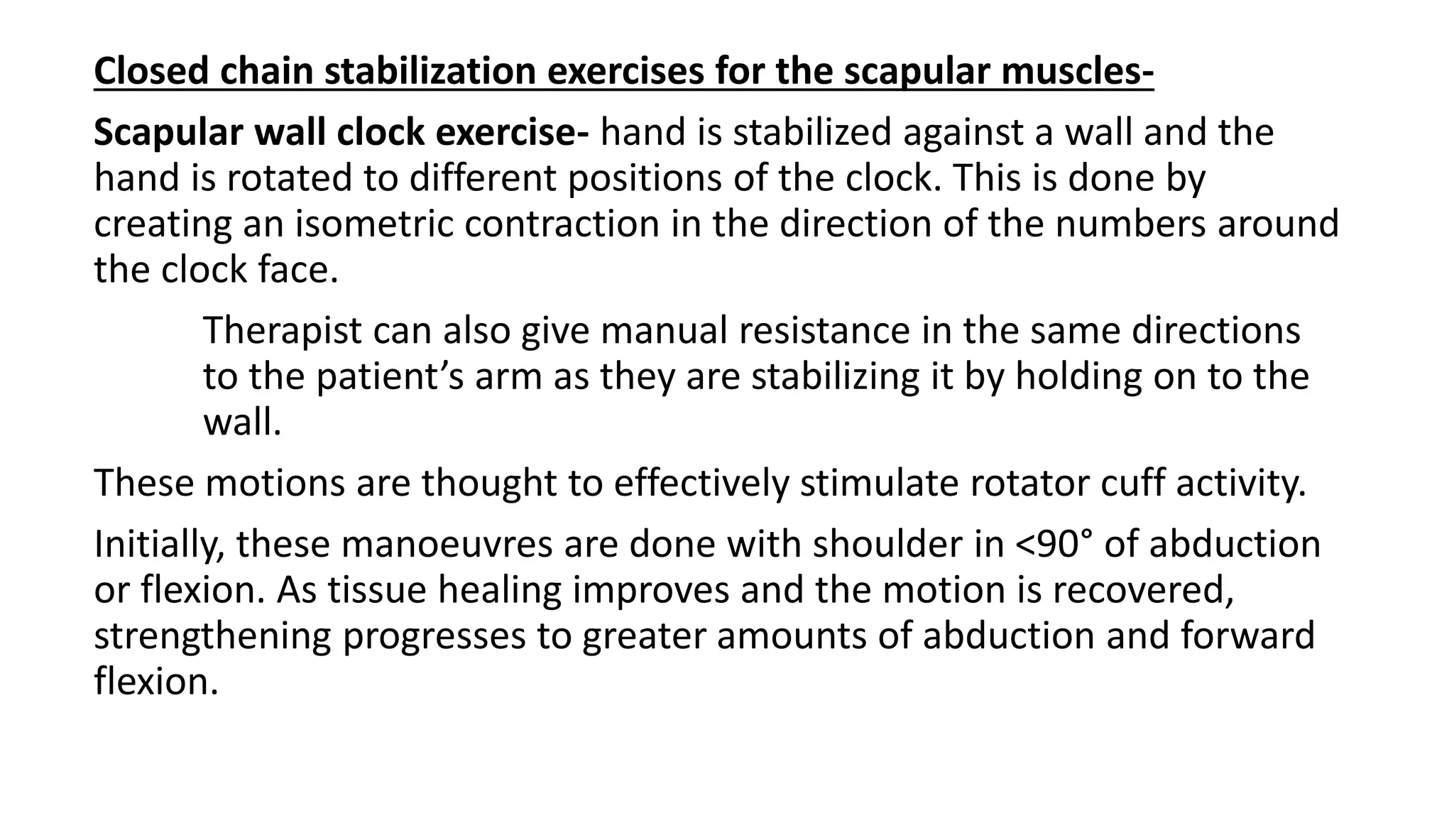 Shoulder open and closed kinematic chain.pptx | Physical Therapy | Wellness