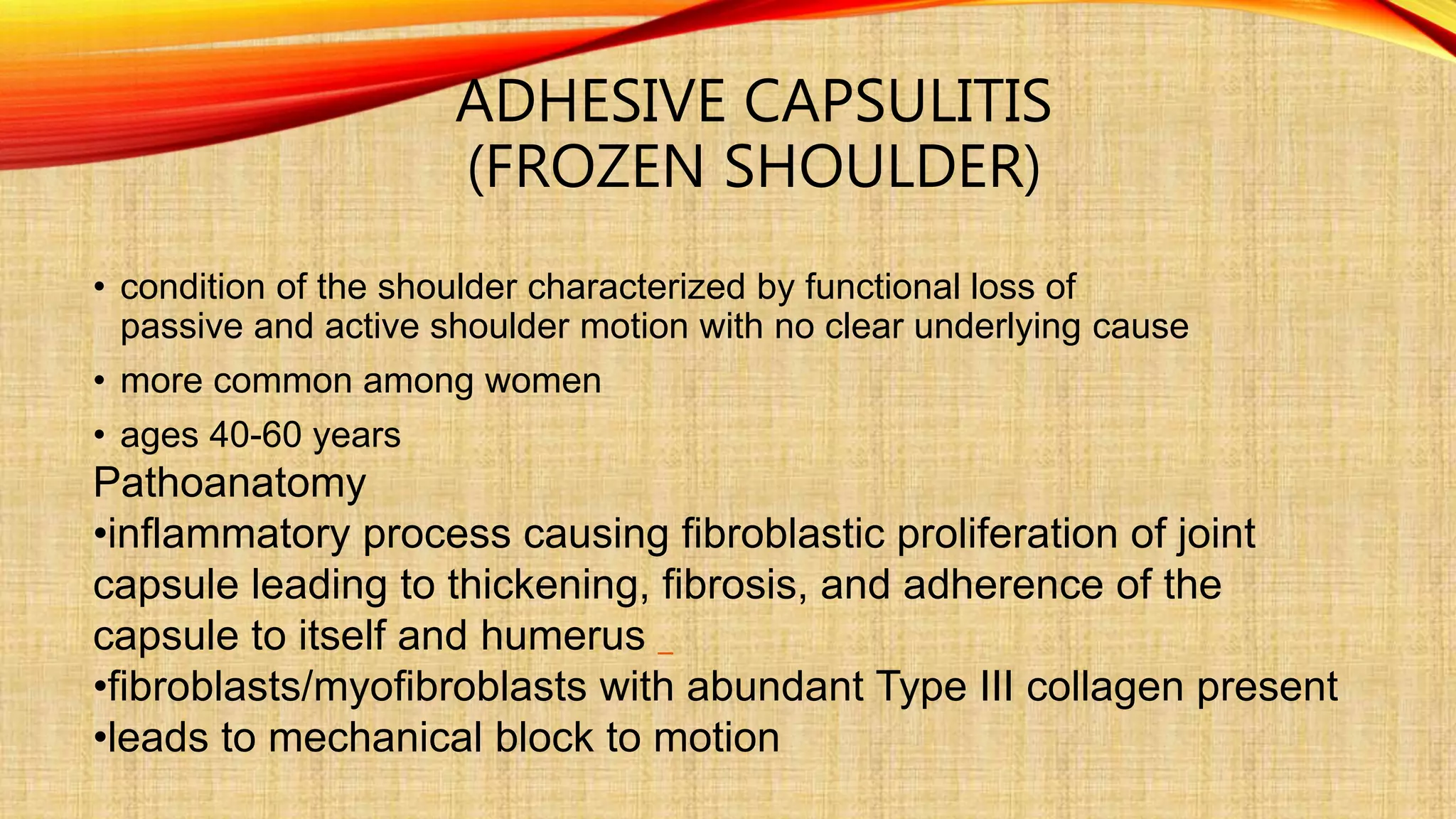 Shoulder orthopedic disorders (dr.farouk) | PPTX
