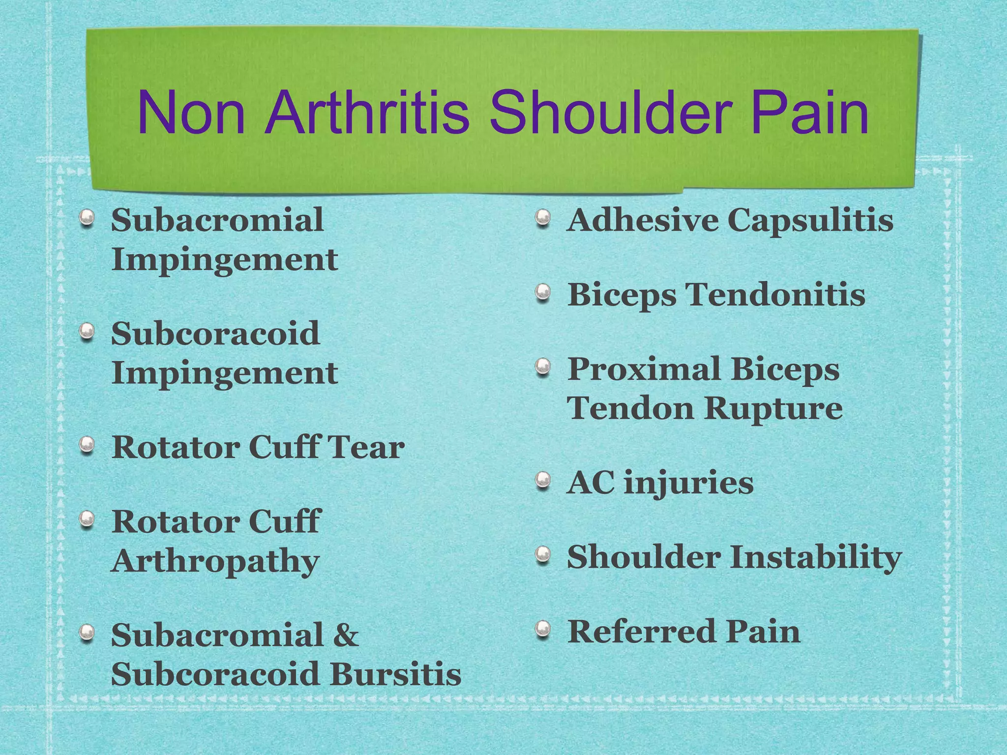 Shoulder pain | PPTX
