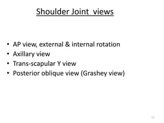 Shoulder radiologic anatomy | PPTX