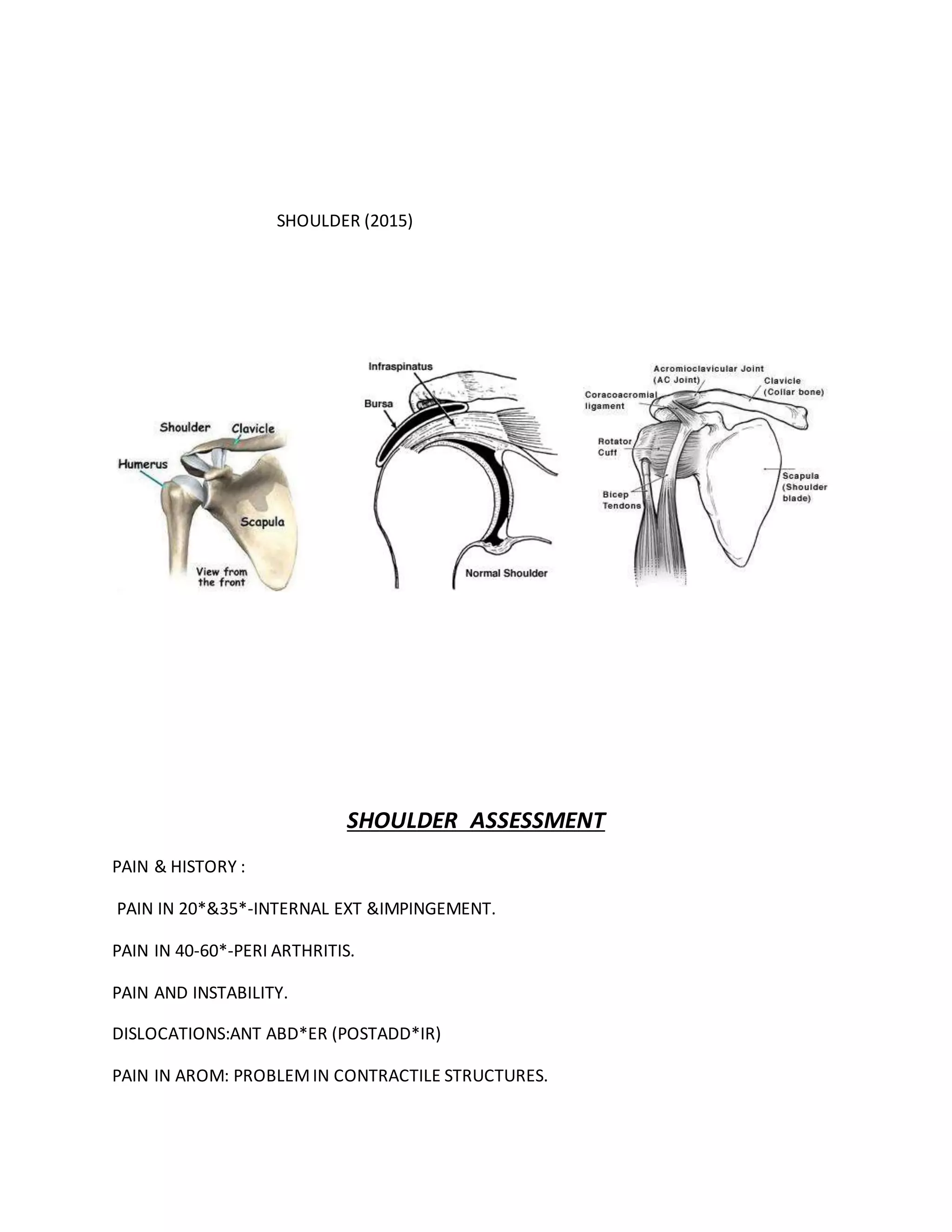 Shoulder rehabilitation (2015) | DOCX