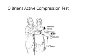 Shoulder special tests-pictoral | PPTX