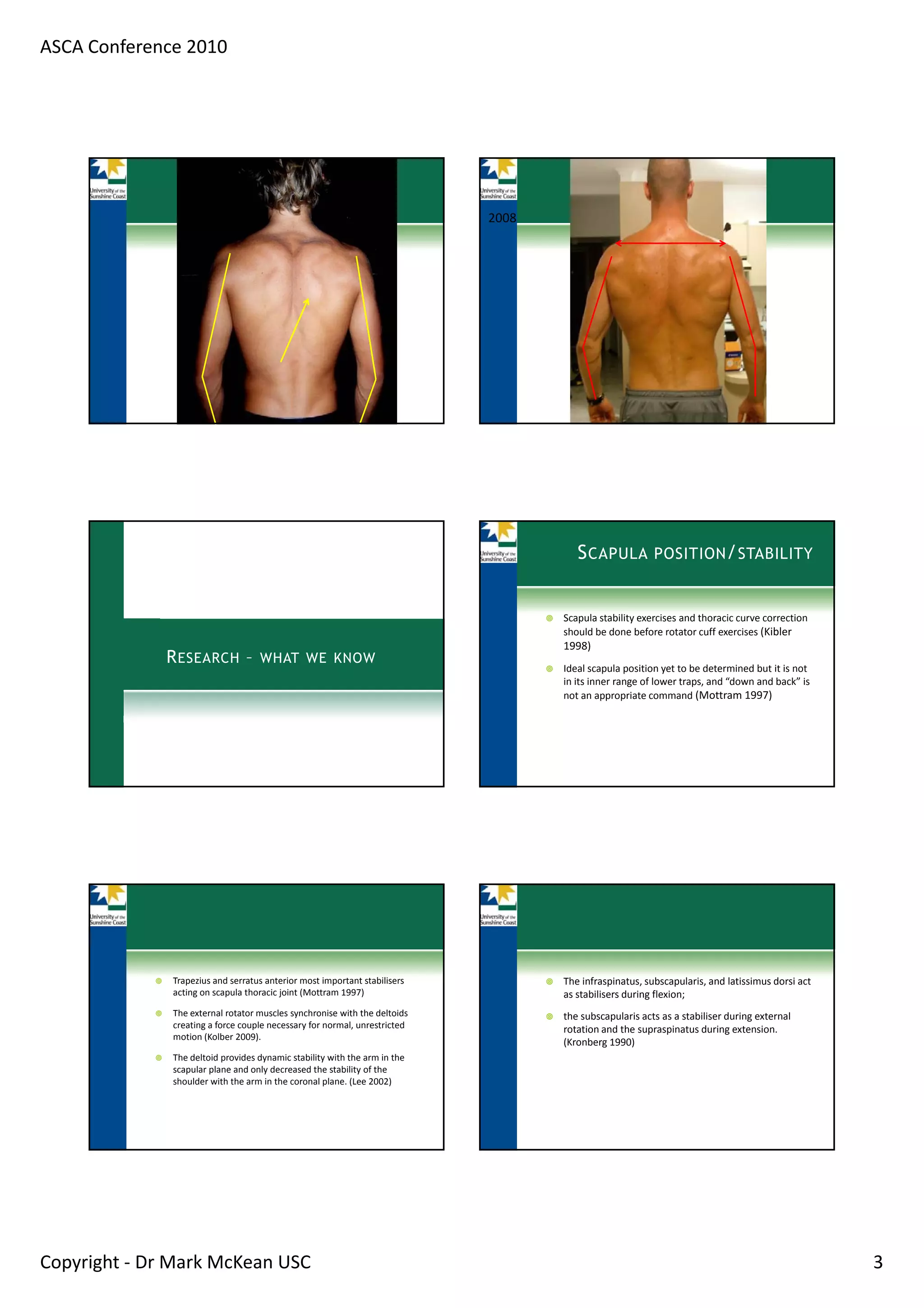 Shoulder strength ratios – stability, rom and muscle balance. | PDF