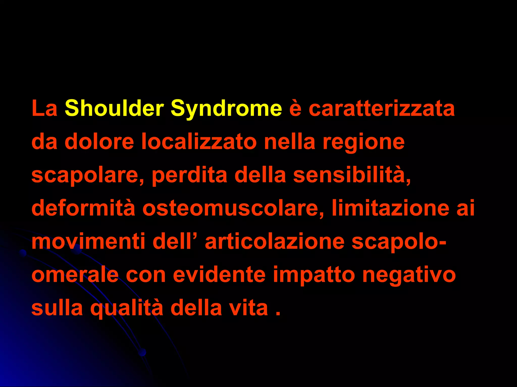 Shoulder syndrome | PPT