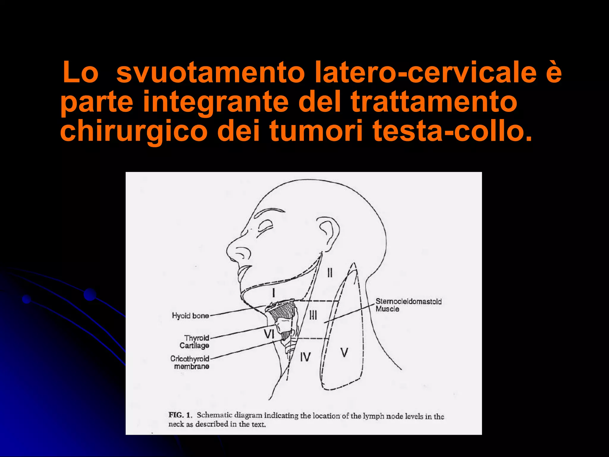 Shoulder syndrome nello svuotamento linfonodale latero-cervicale | PPTX