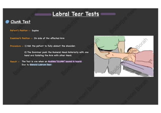 Shoulder Special Tests Guide + Diagnosis | PPTX