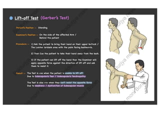 Shoulder Special Tests Guide + Diagnosis | PPTX