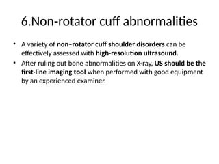 shoulder ultrasound anatomy and common pathologies.pptx