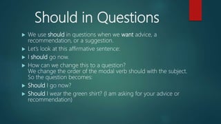 Should for suggestions | PPTX