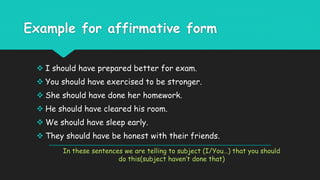 Should have and should not have | PPTX