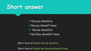 Should have and should not have | PPTX