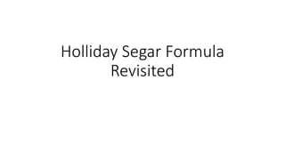 Should Holliday Segar formula be challenged | PPTX