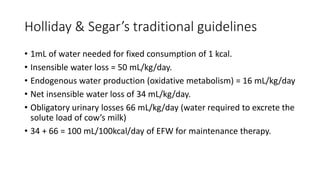 Should Holliday Segar formula be challenged | PPTX