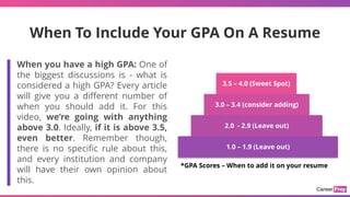 Should I Add My GPA On My Resume | PPT