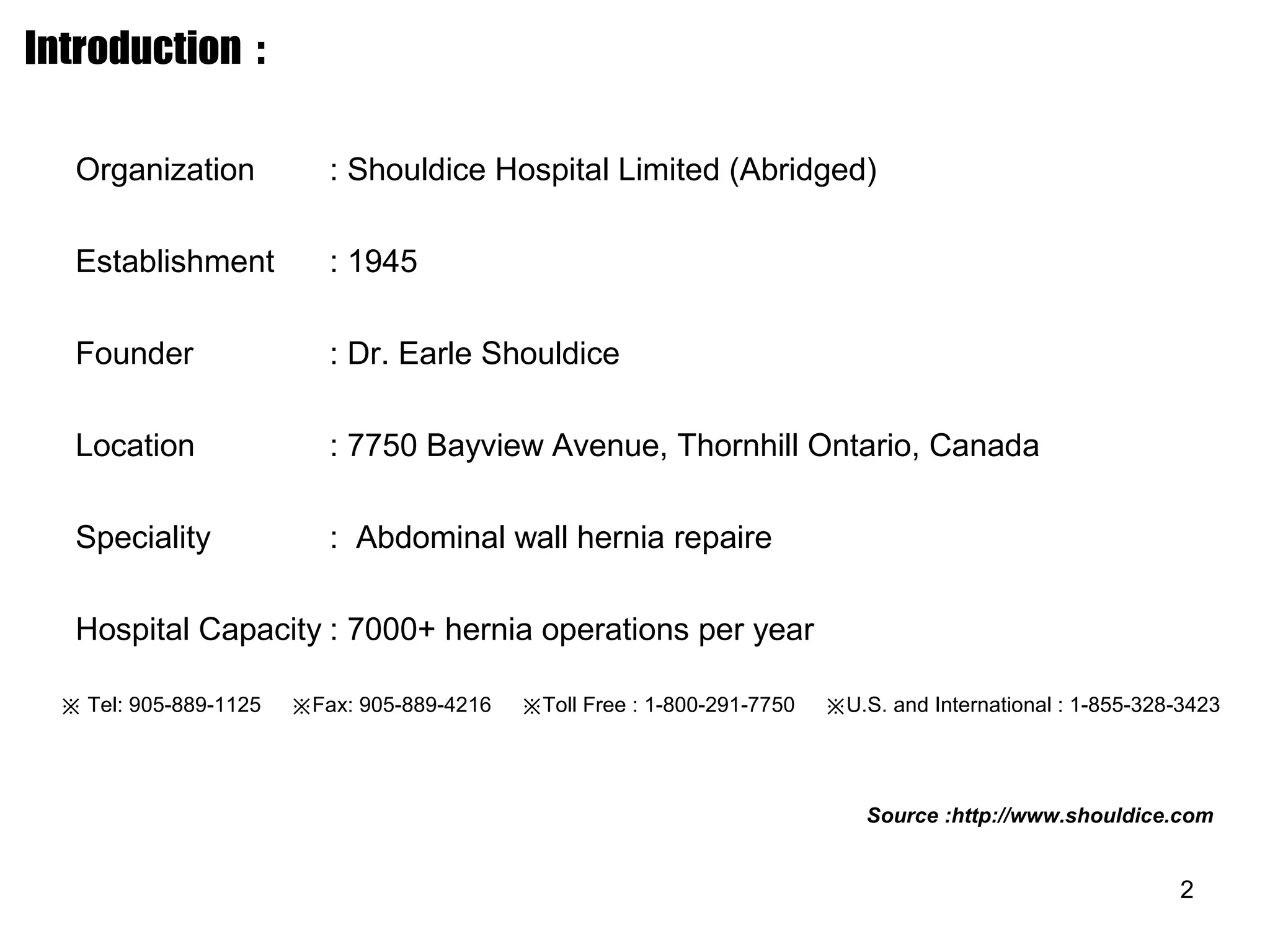 Shouldice case study | PPT
