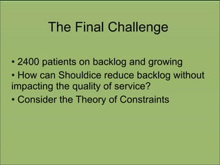 Shouldice Presentation Outline | PPT