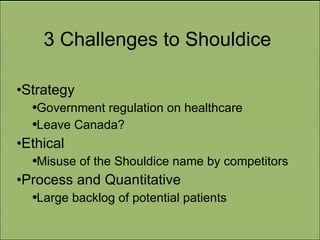 Shouldice Presentation Outline | PPT