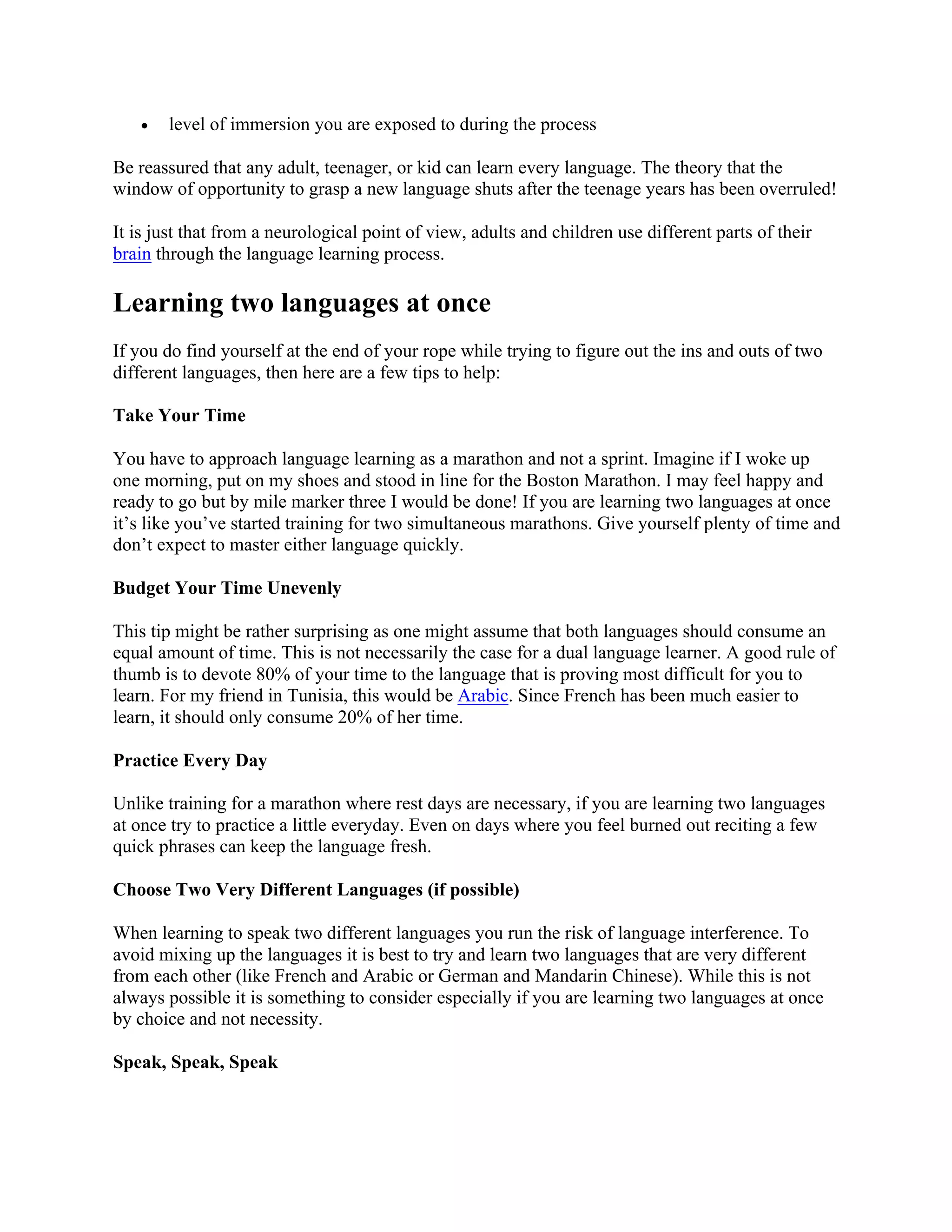 Should I Learn Multiple Languages At Once? | PDF