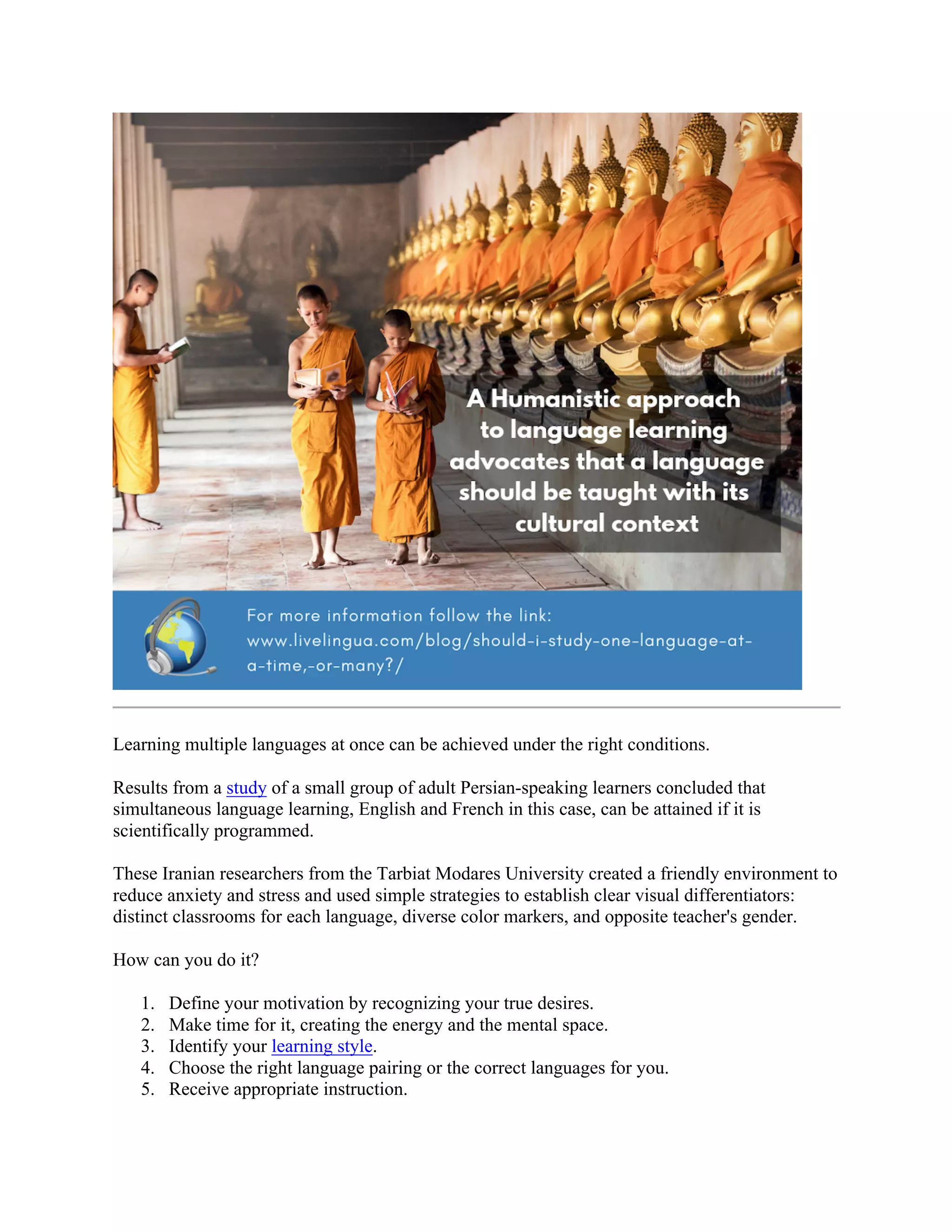 Should I Learn Multiple Languages At Once? | PDF