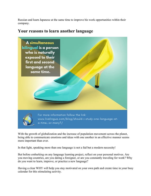 Should I Learn Multiple Languages At Once Pdf