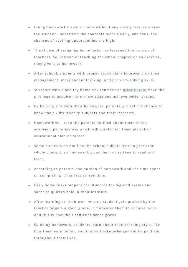 Should kids have homework a debate | PDF