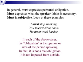 Should must have to | PPT