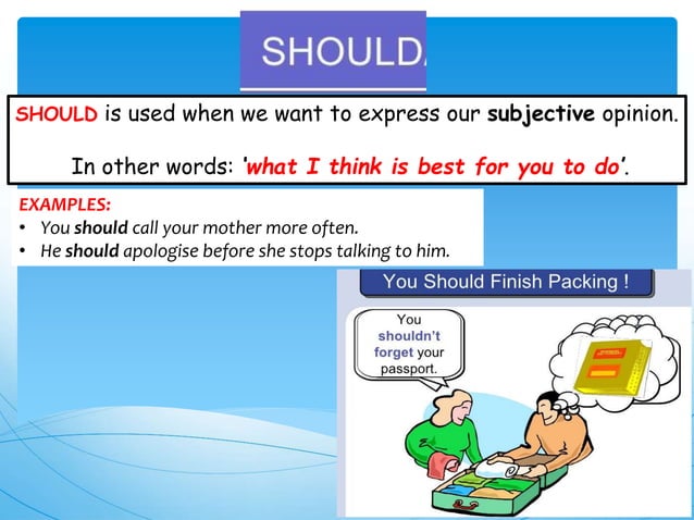 Should ought to - GRAMMAR | PPTX