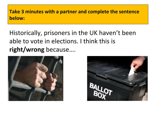 Should prisoners have the right to vote | PPT