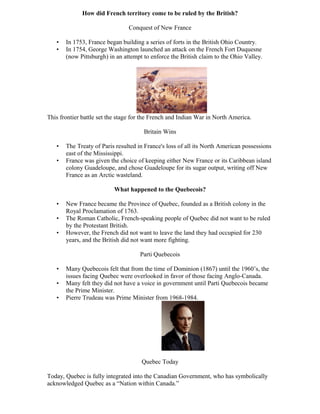 Should quebec be an independent country article | DOC