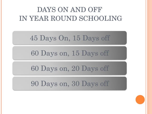 Should School Be Year Round | PPT