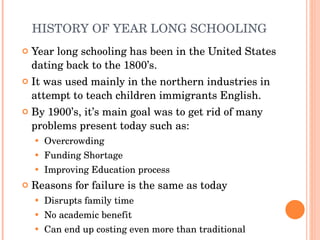 Should School Be Year Round 1 | PPT