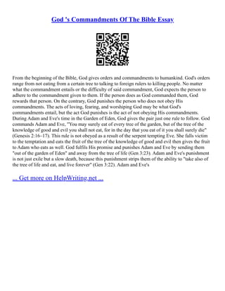 Should Schools Display The Ten Commandments | PDF