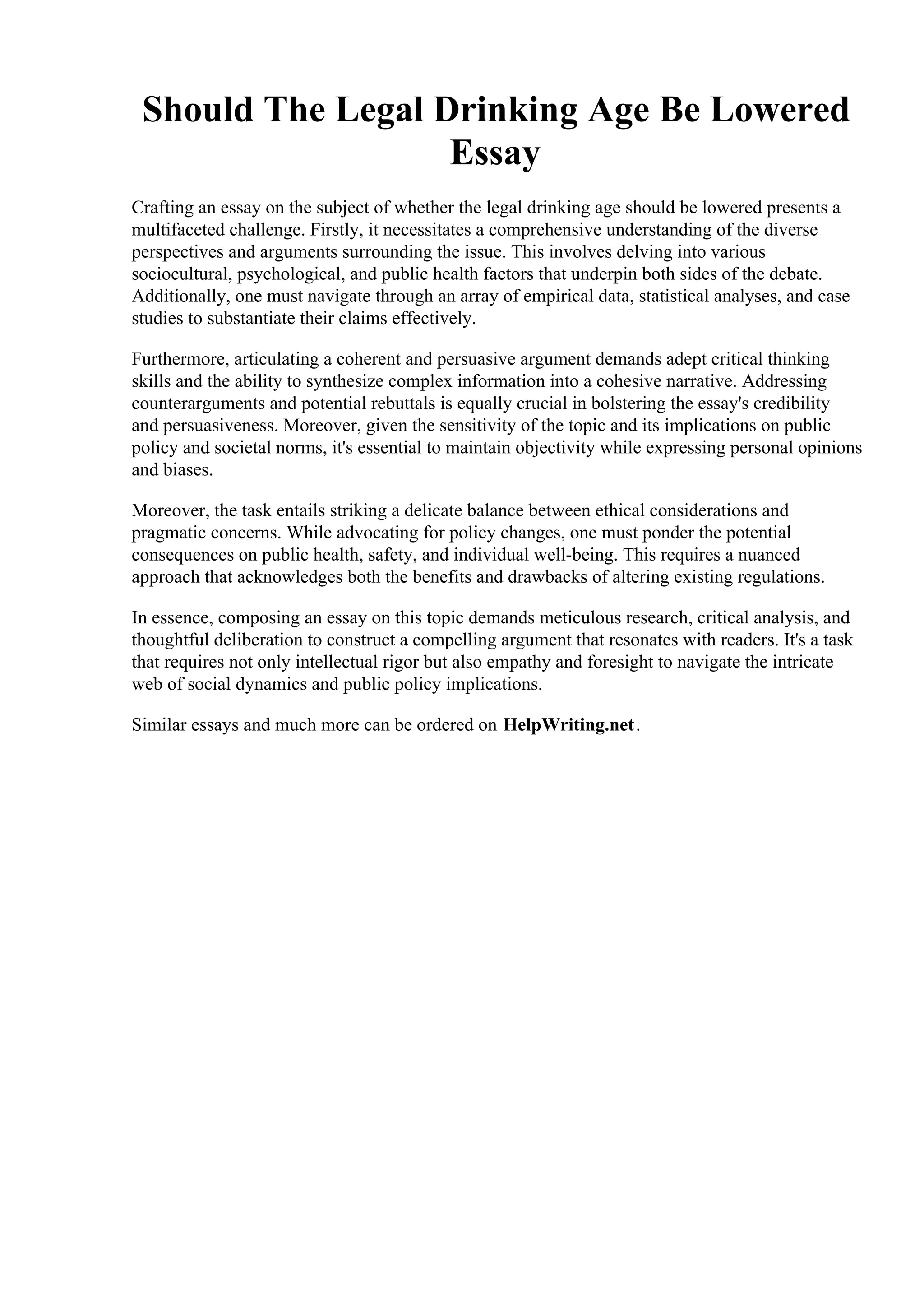 Should The Legal Drinking Age Be Lowered Essay.pdf